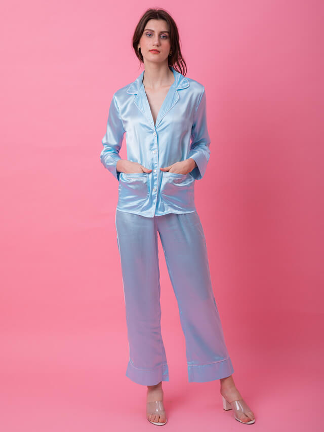 Luxe Satin Pyjama Set – The Outfit Club