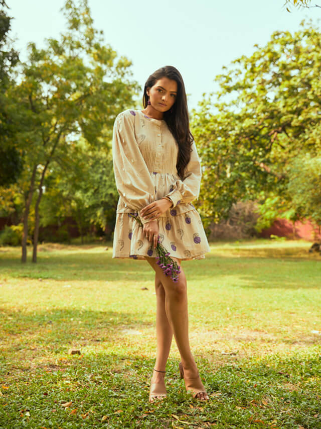 Lavender leaflet dress – The Outfit Club