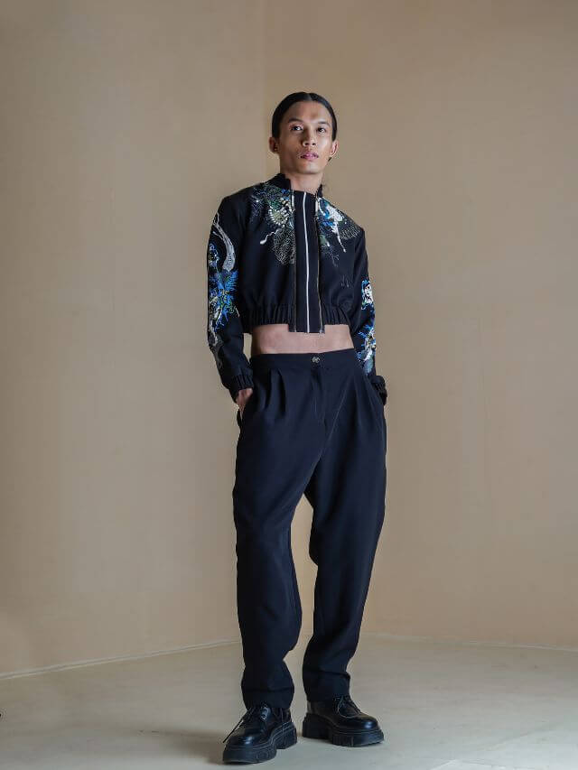 Black germ double zip set – The Outfit Club