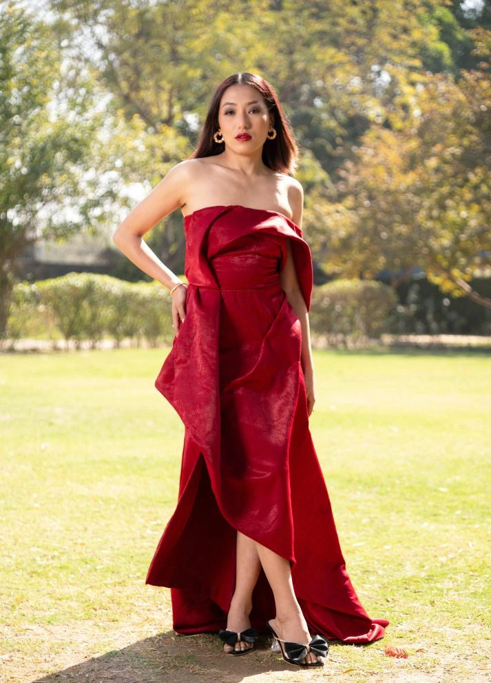 Red Rose Gown – The Outfit Club