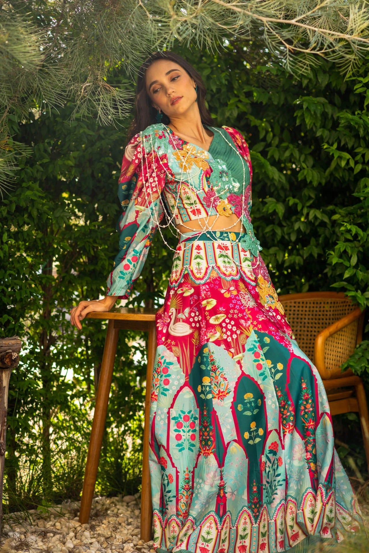 Embroidered Fusion Set – The Outfit Club